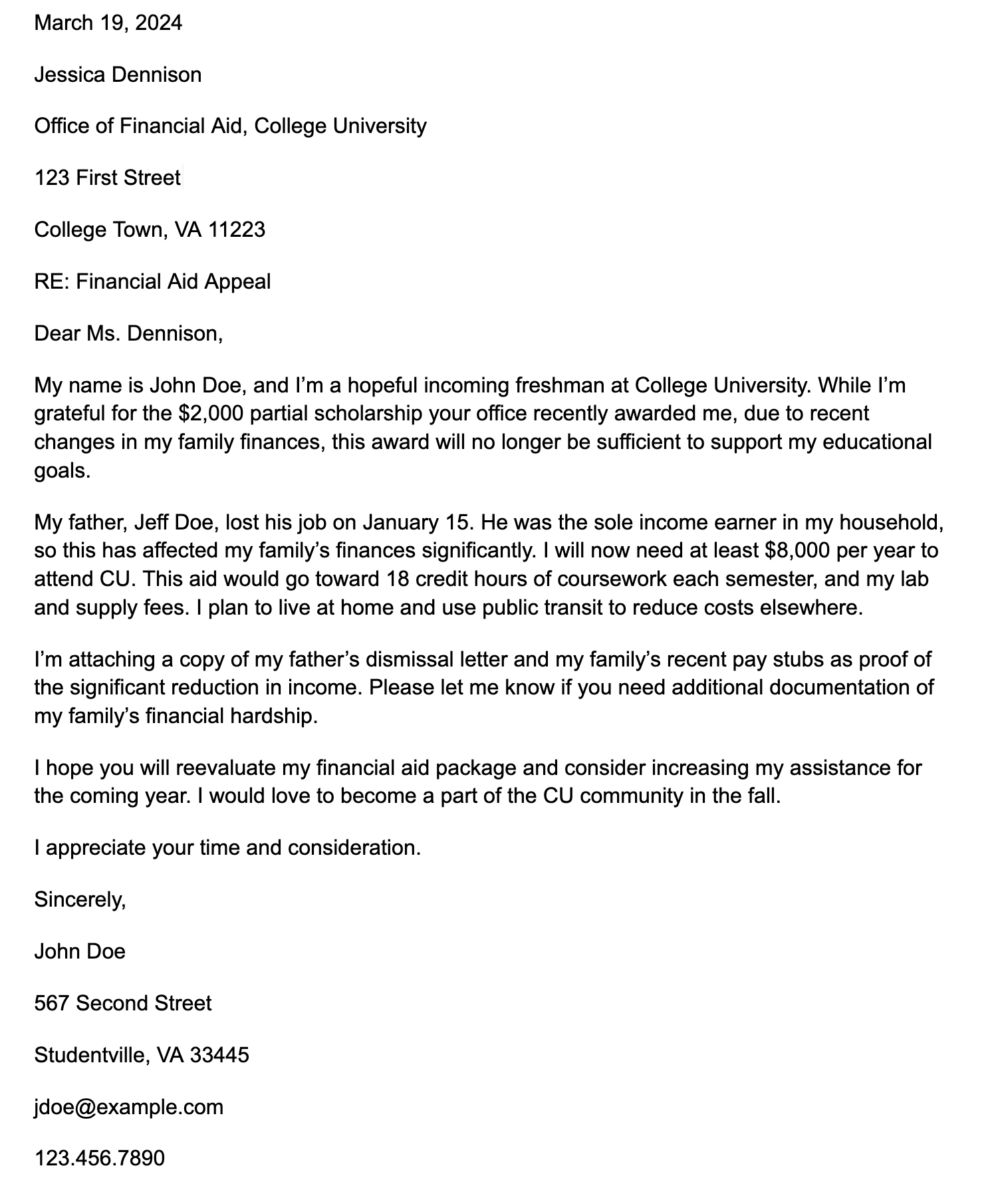 How to Write a Financial Aid Appeal Letter | LendEDU