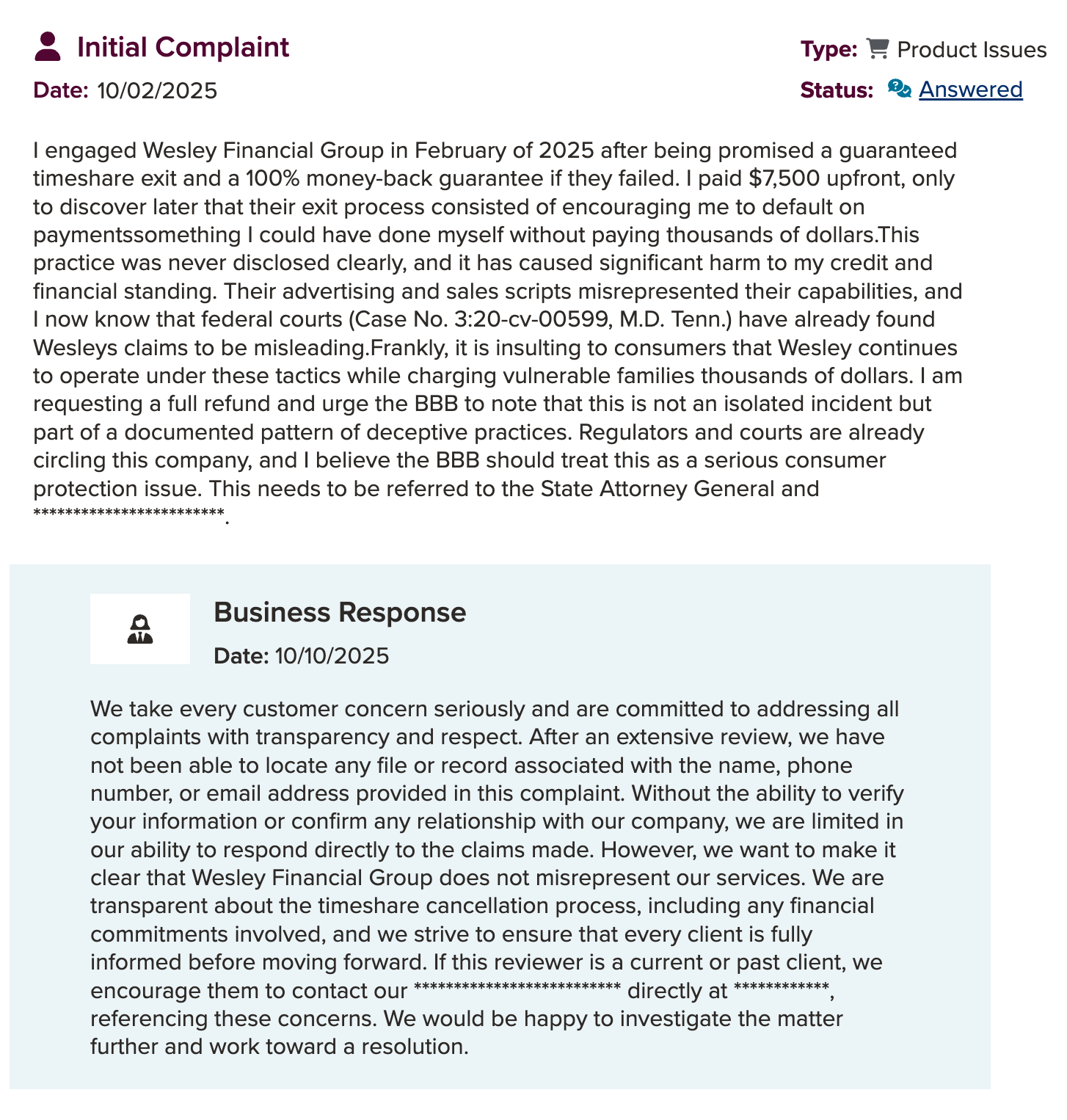 Wesley Financial Group Review 2026: Timeshare Cancellation, Lawsuits ...